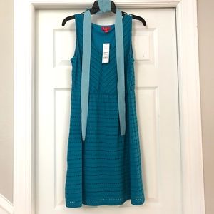Elle | Dresses | Nwt Elle Vneck Turquoise Eyelet Dress With Belt | Poshmark